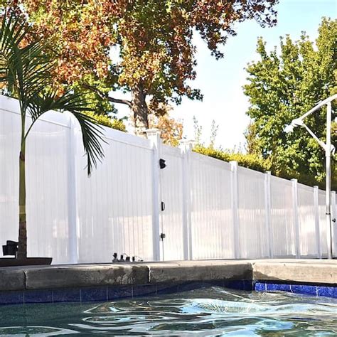 6 Ft 8 Ft Vinyl Fence Panels The Home Depot