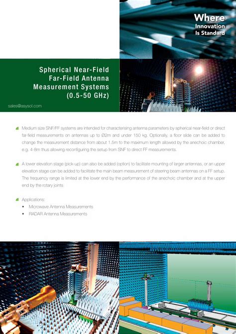 Pdf Spherical Near Field Far Field Antenna Measurement Systems · Spherical Near Field Far