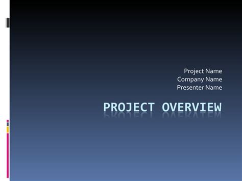 Template For Project Overview PPT