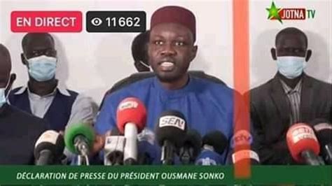 Audio Ousmane Sonko Parle De La Casamance Et Tire Boulets Rouges Sur Le Pr Sident Macky Sall