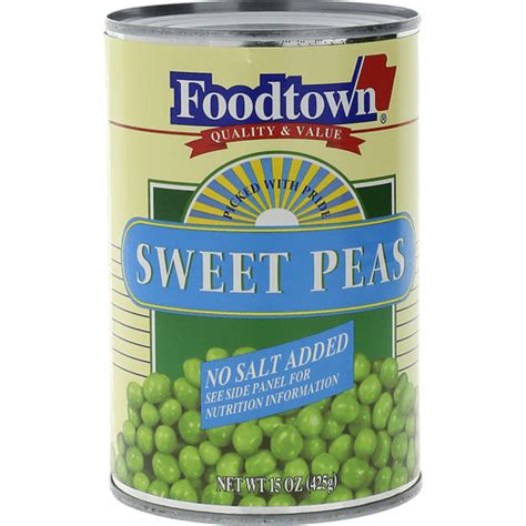 Foodtown Sweet Peas No Salt Canned Vegetables Foodtown