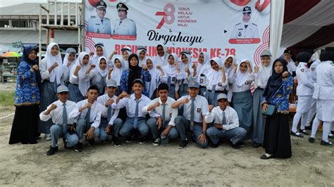 Foto Kegiatan Upacara HUT Ke 78 RI SMAN 15 Tanjung Jabung Barat SMAN
