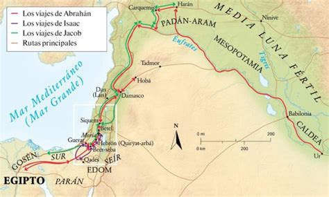 Viajes De Abraham Isaac Y Jacob Israel En El Antiguo Testamento