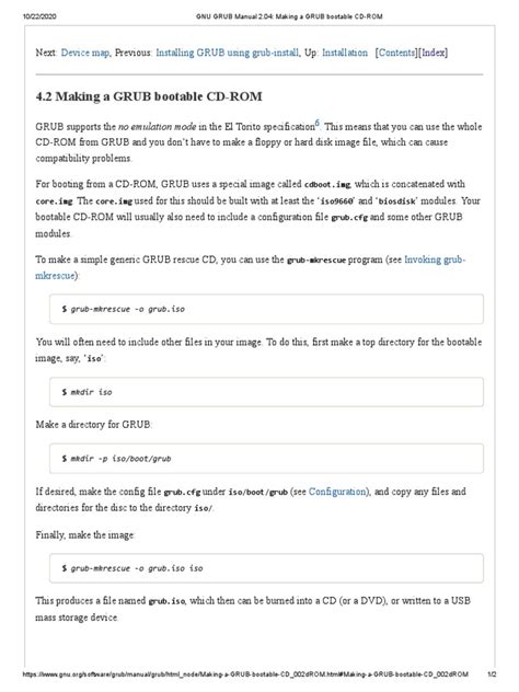 gnu grub manual 2 04 making a grub bootable cd rom pdf