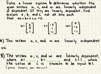 Answered Solve A Linear System To Determine Bartleby
