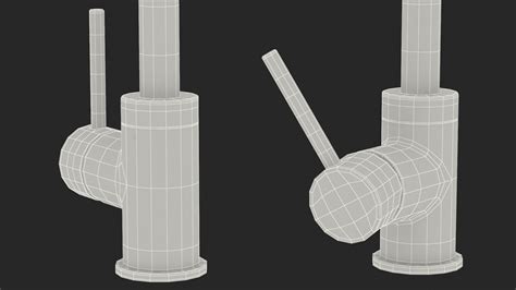 Angular Single Lever Sink Mixer 3D Model TurboSquid 1722914