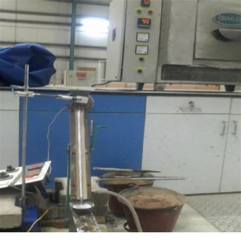 Experimental Set Up For Cooling Slope Casting Download Scientific Diagram