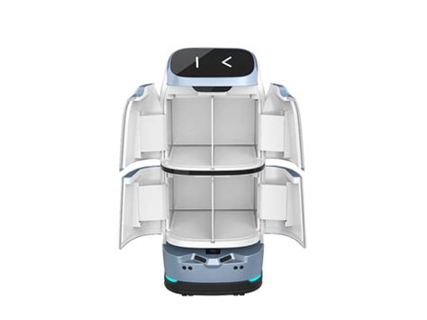 หุ่นยนต์บริการ Keenon Robot W3 ขึ้นลิฟต์ได้โดยอัตโนมัติ