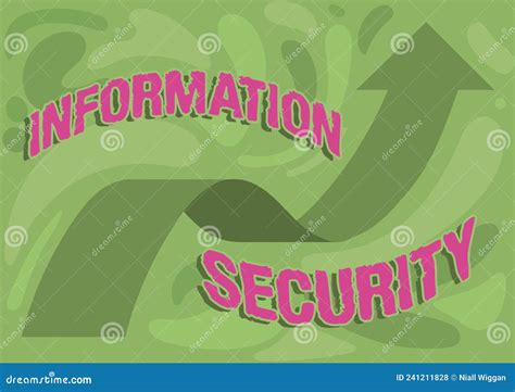 Inspiration Showing Sign Information Security Concept Meaning Infosec Preventing Unauthorized
