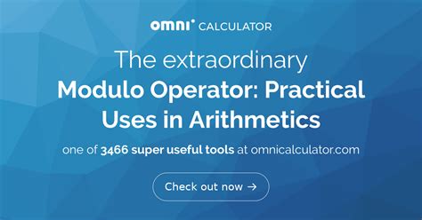 Modulo Operator Practical Uses In Arithmetics