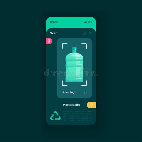 Recycling Management Cartoon Smartphone Interface Vector Templates Set Stock Vector