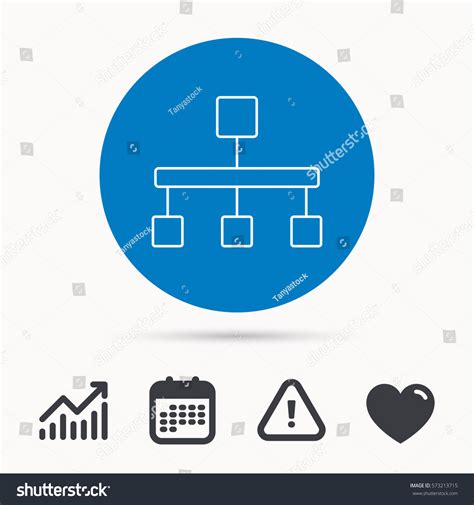Hierarchy Icon Organization Chart Sign Database 스톡 벡터 로열티 프리 573213715 Shutterstock