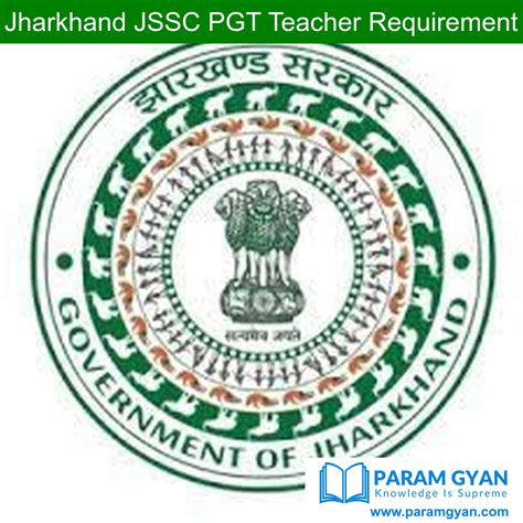 Jharkhand Jssc Pgt Teacher Pgttce 2022 Recruitment 2022