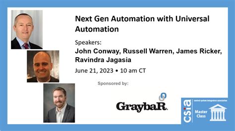 Next Gen Automation With Universal Automation Control System Integrators Association