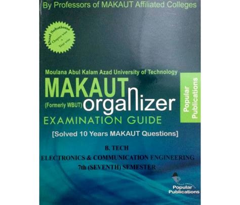 Makaut Organizer Ece 7th Sem Wbut Boitoi