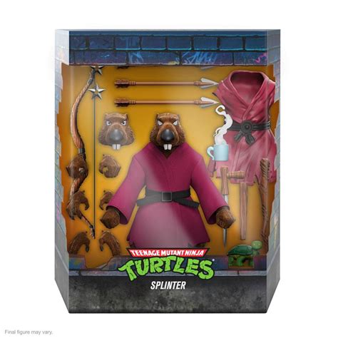 Tortugas Ninja Figura Ultimates Splinter Flocked 18 Cm Frikanime