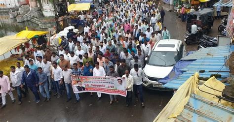 Sidhi Urination Incident Mp Congress Protests Against Bjp Govt Over