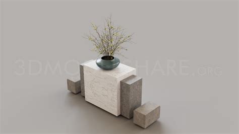 389 Console Table 3d Model