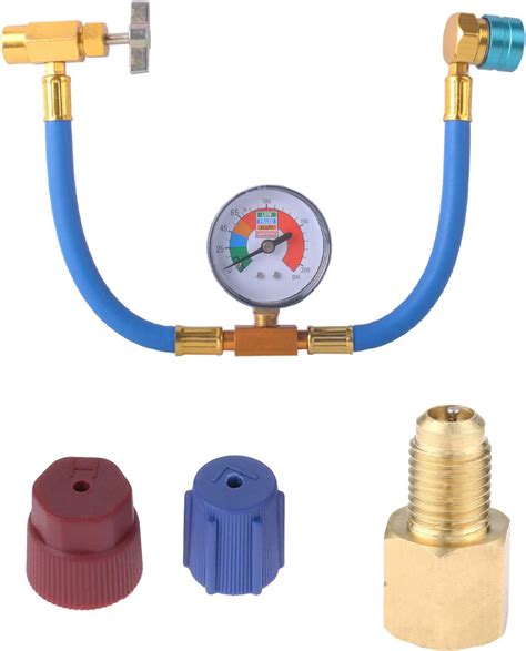 R1234YF Hose With Pump Adapter 1234yf Refrigerant Charge Hose Kit 1 2