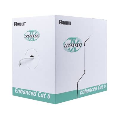 Bobina De Cable UTP Cat De Cobre Reelex Gris AWG Marca PANDUIT Metros