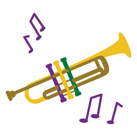 Mardigras Trompete Flach Png Und Svg Design Für T Shirts