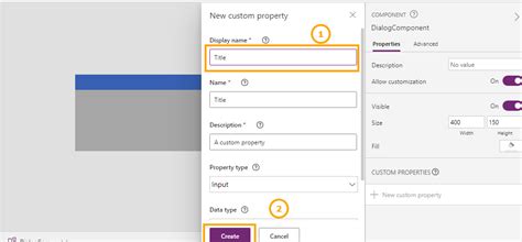 dialog box in powerapps