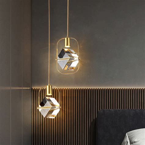 Crystal And Gold Pendant Light Pen00369 Al Masah Crystal Co