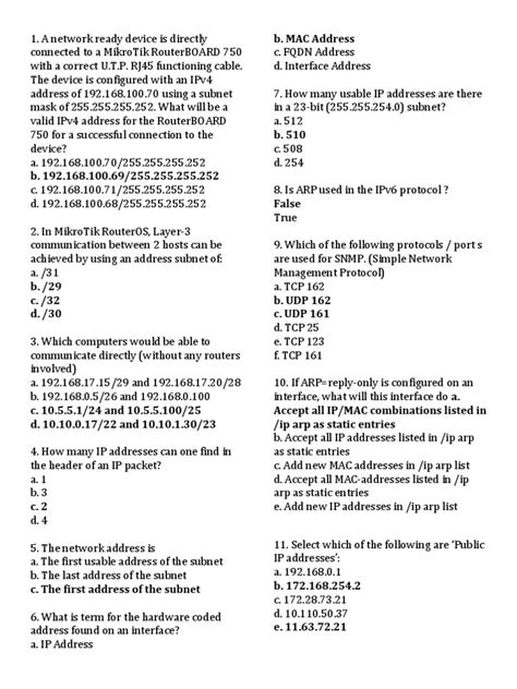 1 Answer Pdf Ip Address Router Computing