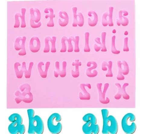 Molde Silicona Letras Inicial Minúscula Choco Fondat Resina