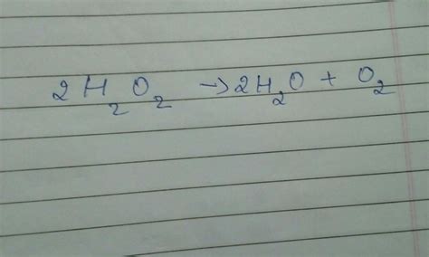 H2o2 H2o O2 Balance It