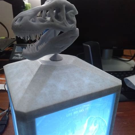 Archivo Stl Lámpara Litho Box De Jurassic Park・objeto Para Impresora 3d