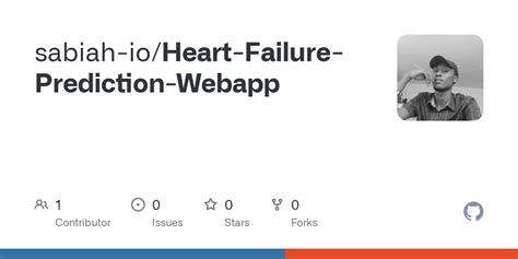 GitHub Sabiah Io Heart Failure Prediction Webapp
