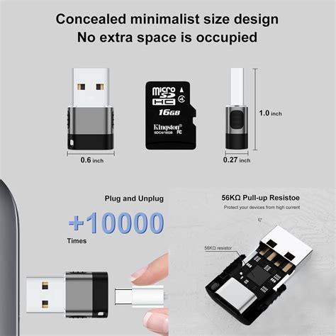 BaseNew Paquete De 6 Adaptadores USB A USB C Adaptador USB A A USB C