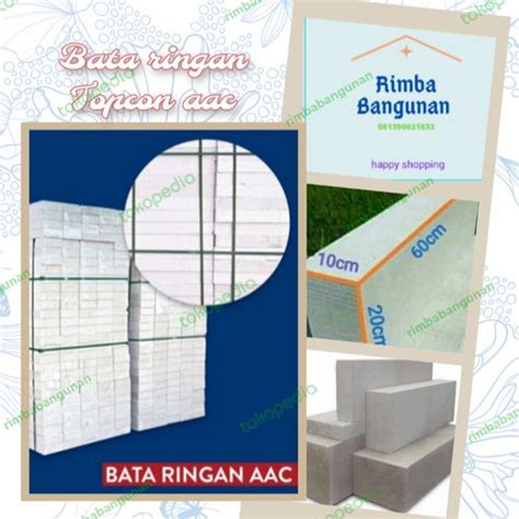 Jual Hebel Bata Ringan Aac Merk Topcon Plus 9 Perekat Kab Kulon Progo Rimbabangunan