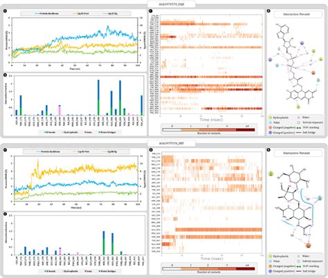 Molecular Dynamics Simulation Trajectory Analysis Plots A Root Mean