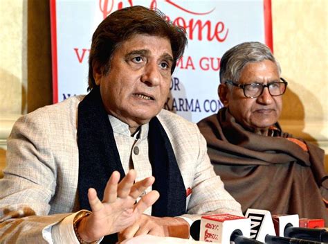 Indian Actor And Former Member Of Rajya Sabha Raj Babbar Addresses
