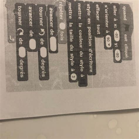 Bonjour Jai Un Script Scratch à Compléter Mais Jai Pas Très Bien