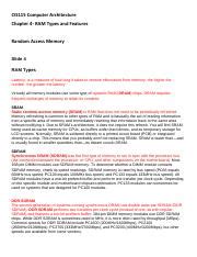 Chapter 4 Companion RAM Pdf CIS115 Computer Architecture Chapter 4