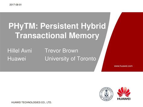 phytm persistent hybrid transactional memory ppt download