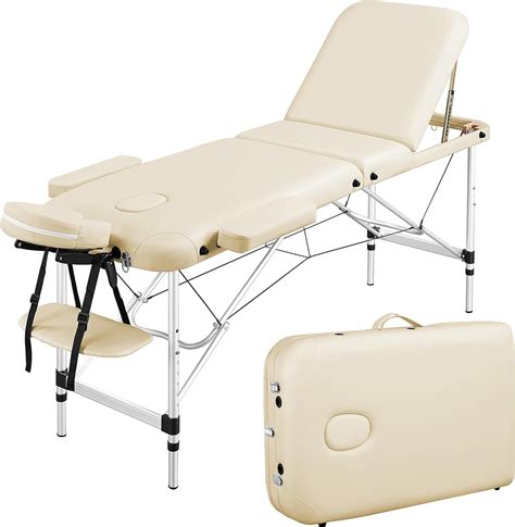 Topeakmart Portable Massage Table Aluminum Massage Bed Spa Bed Therapy