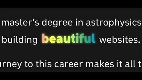 kateryna rieznik on linkedin gradient text animation with a little