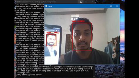 Liveness Detection Using Opencv Python Youtube