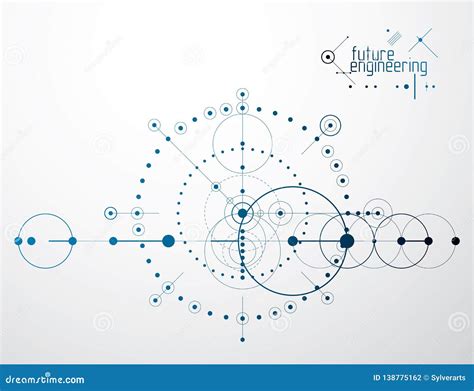 Futuristic Abstract Vector Technology Background Mechanical