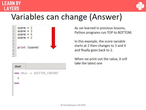 lesson 3 python variables and data types learnbylayers