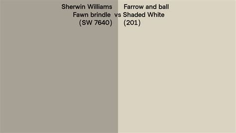 Sherwin Williams Fawn Brindle Sw 7640 Vs Farrow And Ball Shaded White