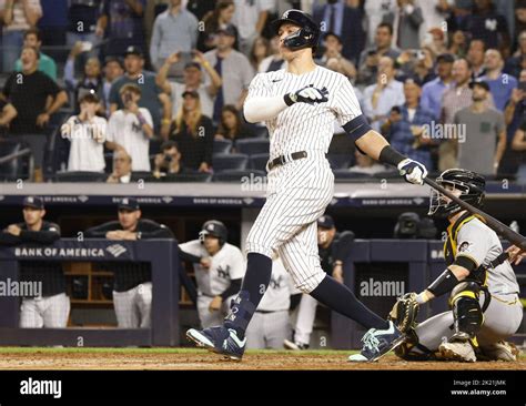 New York Yankees Aaron Judge Hits A Ground Rule Double In The 5th