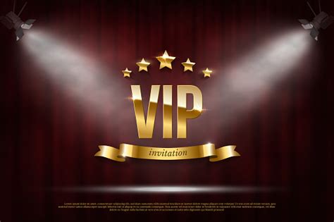 Vip 이벤트 초대 현실적인 일러스트 유명 인사에 대한 스톡 벡터 아트 및 기타 이미지 유명 인사 영화관 상 Istock