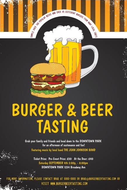 Burgers And Beer Poster