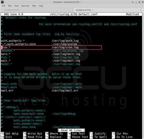 what is the best way to check the cron jobs via the server log accuwebhosting