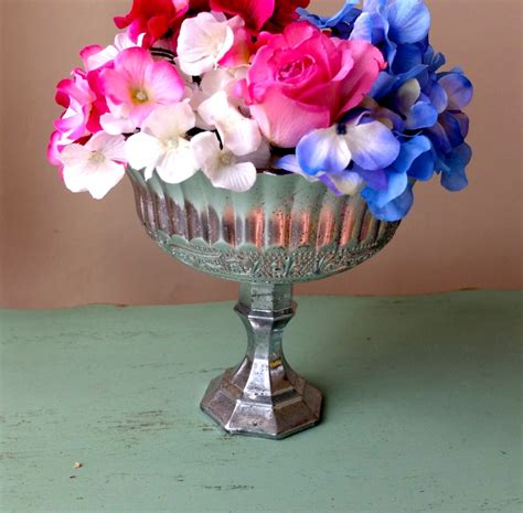 Large Mercury Glass Vase Mirrored Vase Mercury Glass Wedding Vases